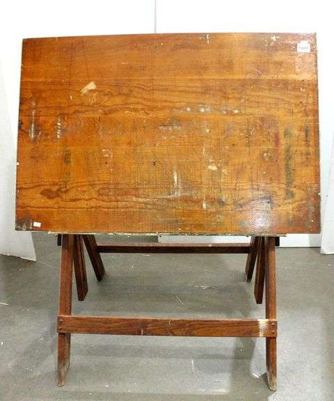 Vintage Drafting Table 39x36x27 - Bunting Online Auctions