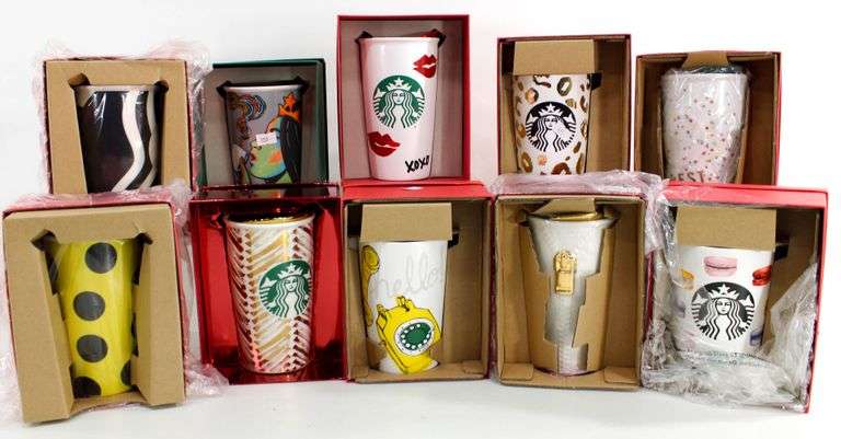 Starbucks Designer Collector Drinkware - Bunting Online Auctions