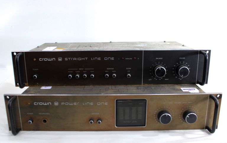 Crown Straight Line One Pre Amp - Bunting Online Auctions