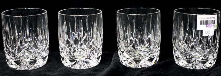 Gorham Crystal Lady Anne Double Old Fashioned / Whiskey Glasses ...