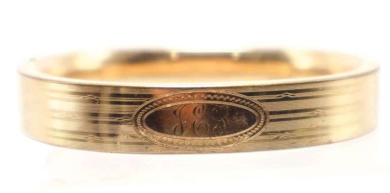 GF Vintage hinged bangle Bracelet, by S.O. Bigney& Co. ,engraved ...