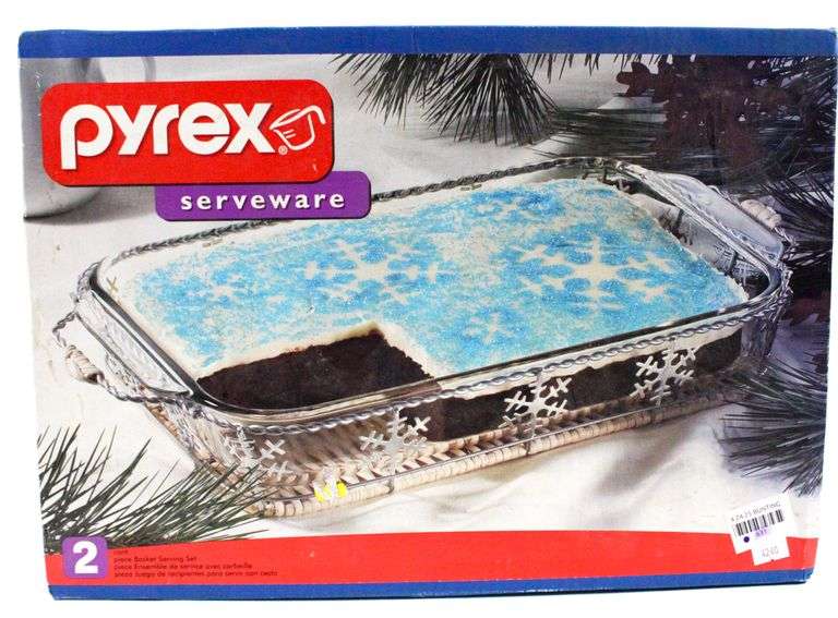 Pyrex Holiday Serveware - Rectangular Basket Serving Set. - Bunting ...