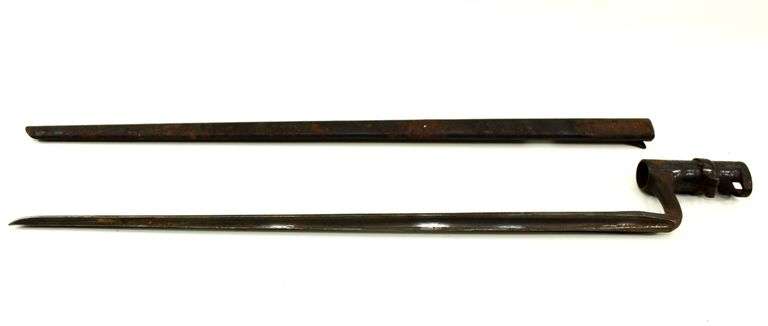 Civil War Era Triangular Blade Socket Bayonet and Scabbard ...