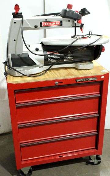Craftsman 16" Variable Speed Scroll Saw - and - Task Force Toolbox ...