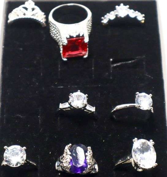 Ring Collection - Lots of Bling! - Bunting Online Auctions