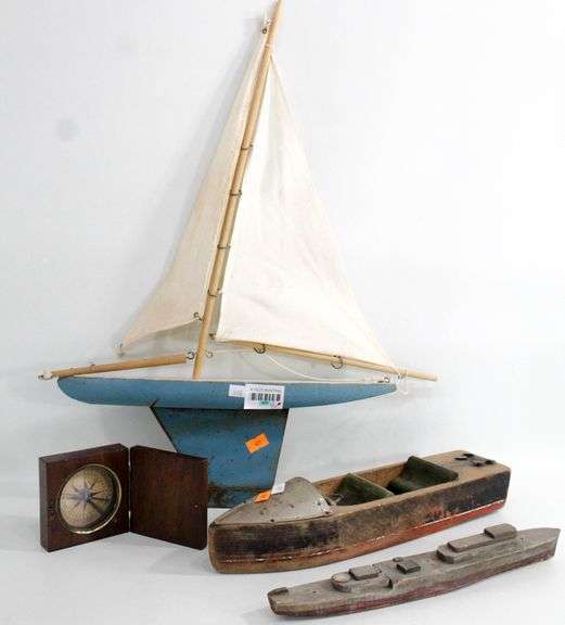 Vintage Maritime Nautical Boat Models and Lewis & Clark Style Pocket ...