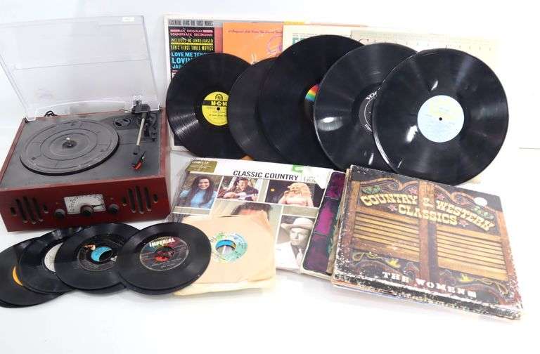 Radio & Turntable Model: JW210BP For 45 RPM & Record Album Music ...