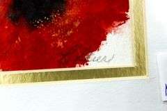 Red Floral Still Life (Two) by R. Stier / Rachel Stier (Believed to be ...