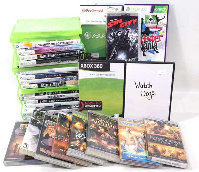 XBox 360 Games Call of Duty Black Ops , Watch Dogs, Twister Mania, UMD ...
