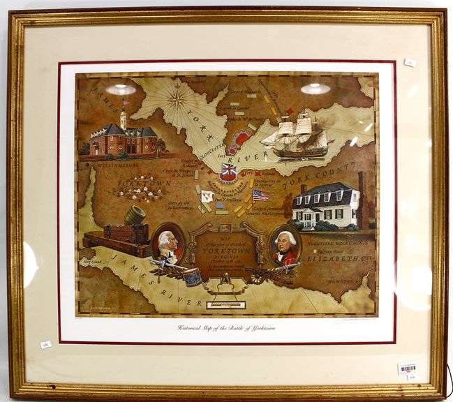 Signed and Numbered 575/33 Limited Edition "Historical Map of the ...