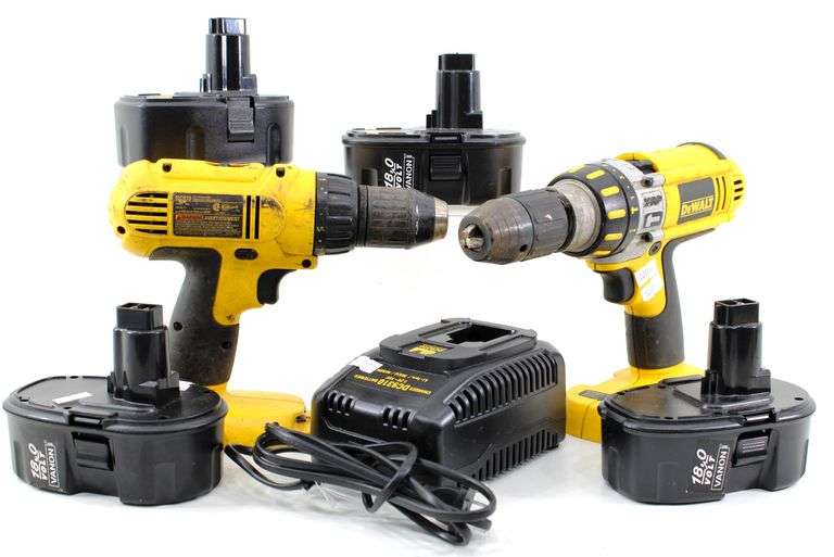 DeWalt DC925 XRP ½" Cordless Drill / Drive / Hammerdrill - and - DeWalt ...