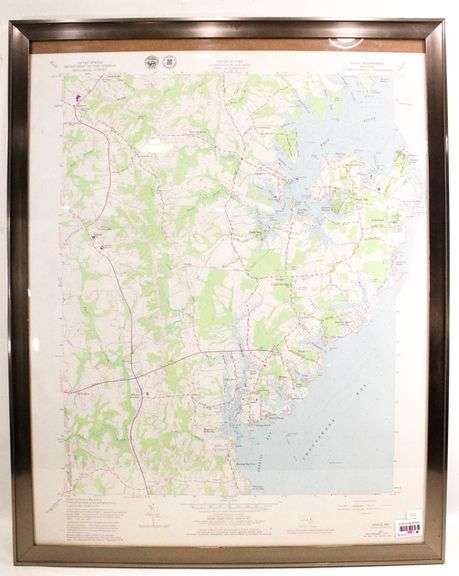 Vintage 1957 Photorevised 1979 Deale, MD Map - 30 x 24 - Bunting Online ...
