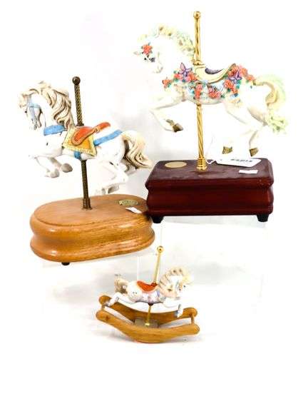 Limited Edition Carousel Horse Music Boxes: Art Numbered 816/3000 ...