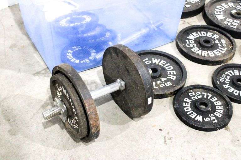 Weider Barbell Weights - Bunting Online Auctions