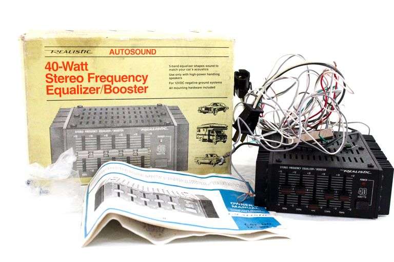 Realistic Autosound 40-Watt Stereo Frequency Equalizer / Booster ...