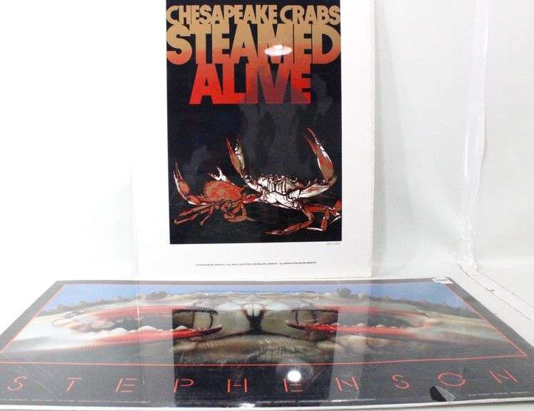 Signed and Numbered 41/5000 Limited Edition "Chesapeake Crabs Steamed ...