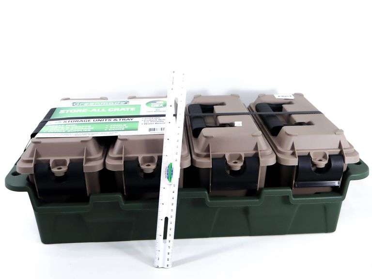 Greenmade Store-All Crate - Stackable, Water Resistant, Padlock Holes ...