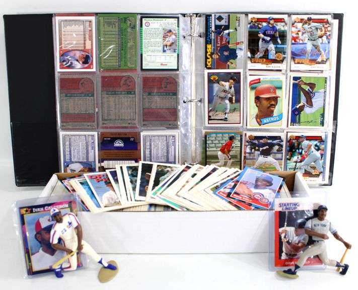 Book and Box of Sports Collectible Baseball Cards - Bunting Online Auctions