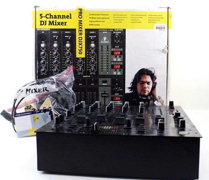 Behringer DJX 750 Professional 5-Channel DJ Mixer with Advanced Digital ...