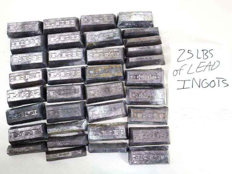 Lee Lead Ingots - 25 Pounds of Lead Ingots - Bullet Casting and More ...