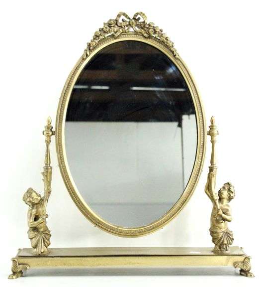 Hollywood Regency Dressing Table Mirror - 19 x 20 - Bunting Online Auctions