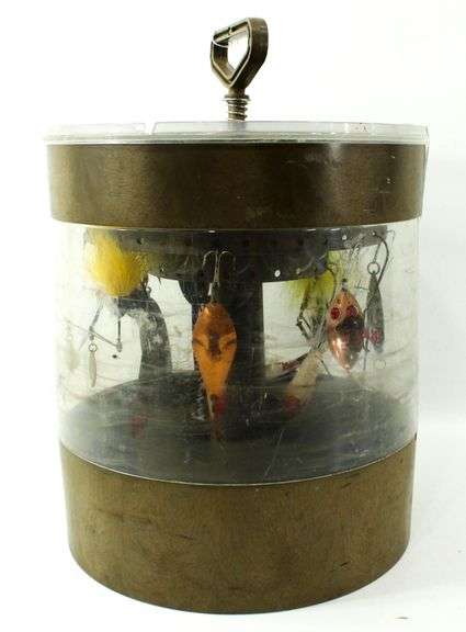 Vintage See-Lab by Harrco 180° Rotating Fishing Lure Storage Container ...