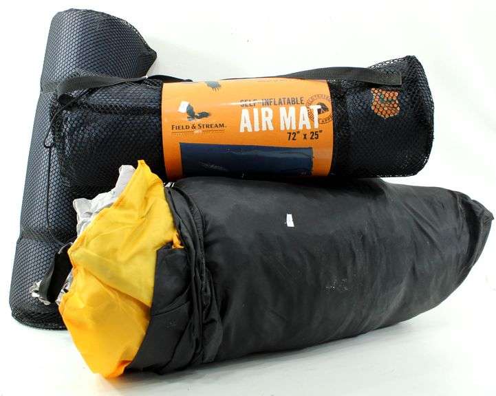 Self-Inflatable Air Mats by Field & Stream with a 6-8 Person Tent ...