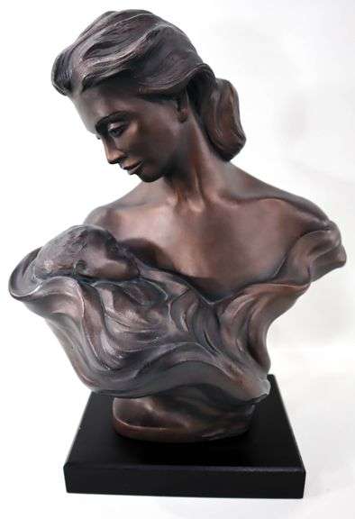 Signed and Dated 1991 - Alice Riordan Heath by Austin Sculpture - 16 x ...