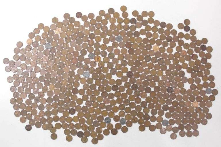 538+ Lincoln "Wheat" Pennies with Assorted Years with Mint Marks, WWII ...