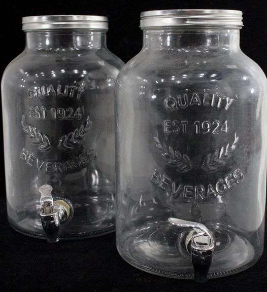 Vintage "Quality Est 1924 Beverages" Embossed Label Glass Beverage ...
