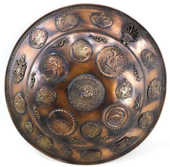 East Asian Medieval Round Metal Shield - Reproduction - 15" - Believed ...