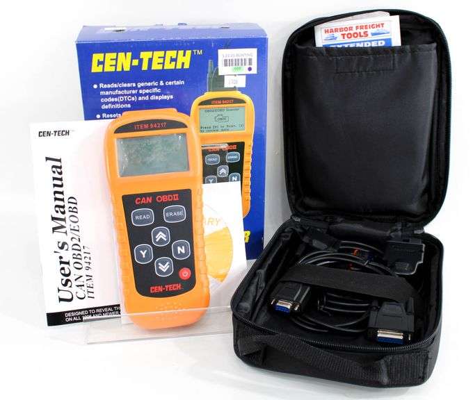 CEN-TECH OBD2 Code Reader - Harbor Freight Tools - Bunting Online Auctions