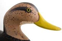 Pair hand carved Black Duck Decoys , Signed Patrick Vincent 1987 , with ...