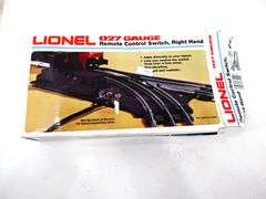Lionel 027 Gauge Train and Train Tracks. Remote Control Switch Right ...