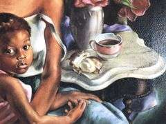 "Beulah's Baby" on Canvas by Primrose McPherson Paschal '48 - 26 x 22 ...