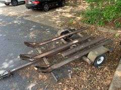 Vintage Motorcycle trailer , Carries 1 , 2 or 3 bikes at the same time ...