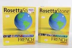 Rosetta Stone French Levels 1 and 2 - Bunting Online Auctions