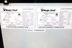 Magic Chef Mini Refrigerator - Model HVDR430SE. 20x19x43 WAREHOUSE Row ...