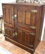 Beautiful Antique Restored / Reproduction Ice Box Cabinet - 47 x 51 x ...