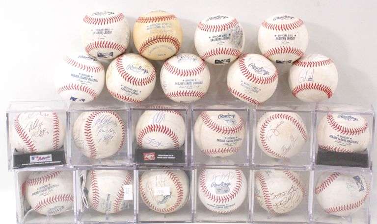 Autographed Baseball Collection. Most are signed, some multiple times ...