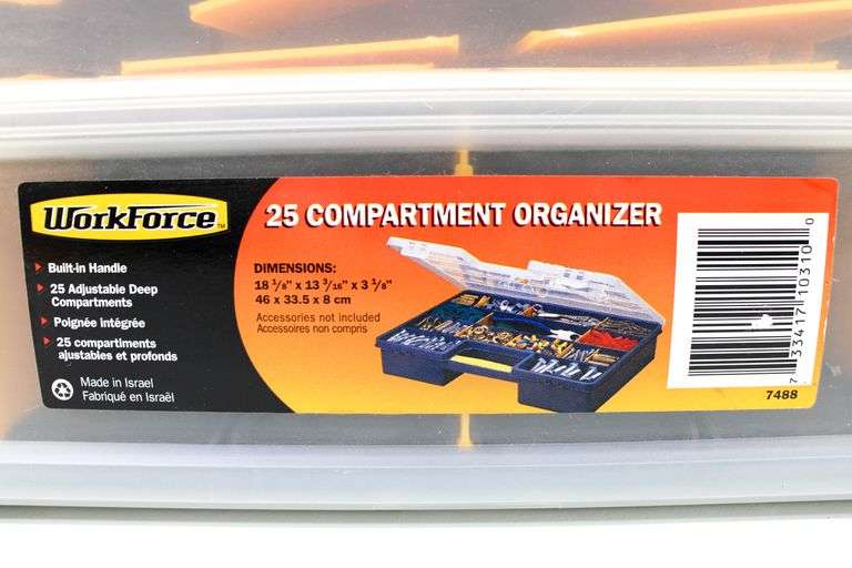 Workforce 25 Compartment Organizer - Bunting Online Auctions