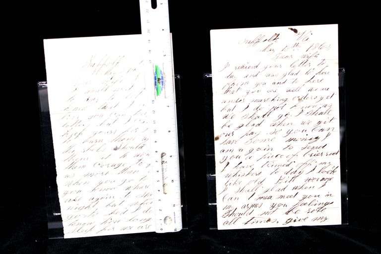 Original Civil War letters home from a soldier in the 9th Reg , Vermont ...