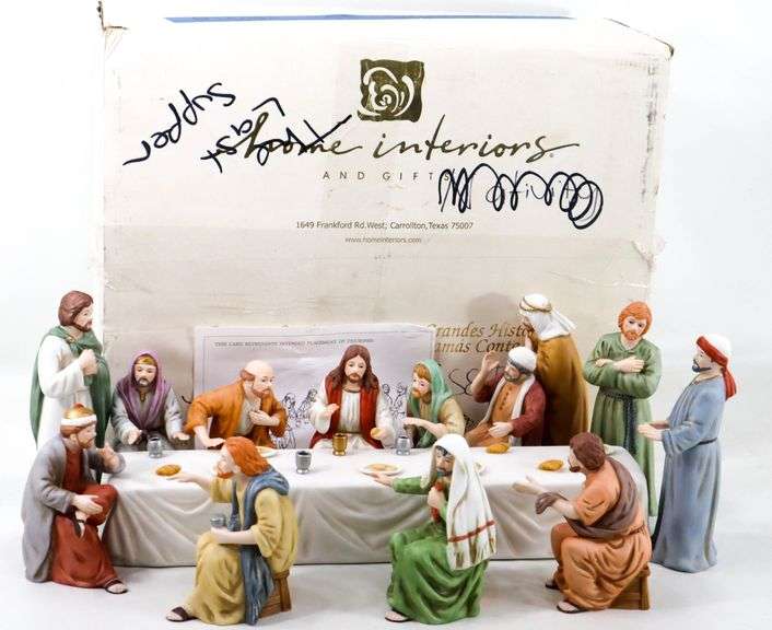 "The Last Supper" Religious Porcelain Figurines from Home Interiors ...