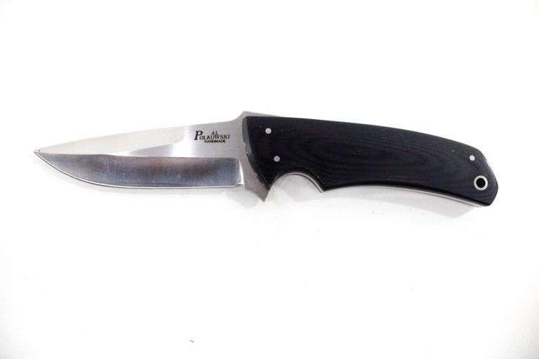 Al Polkwski Custom Knife with Carbon fiber scales and tactical plastic ...