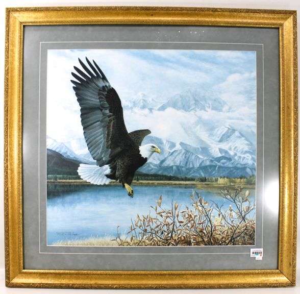 Charles Francé "Wings Over America" limited edition print, -framed 33 ...