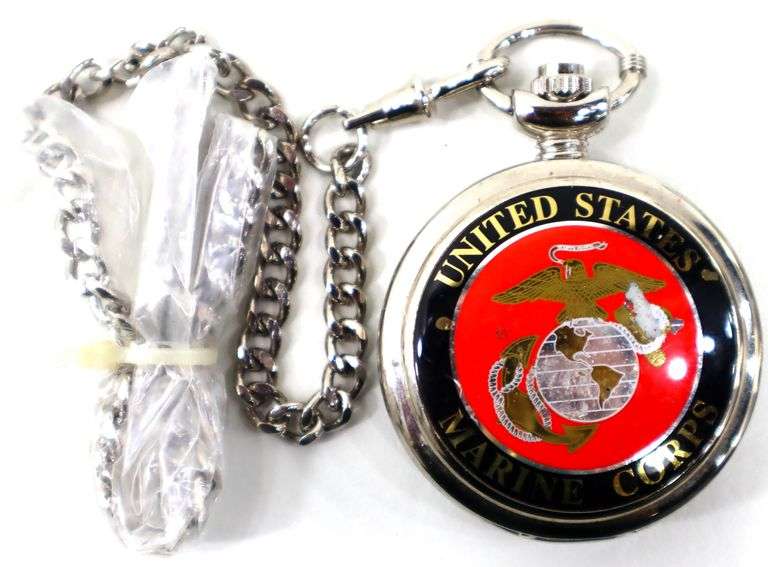 United States Marine Corps ( USMC ) pocket watch - Bunting Online Auctions