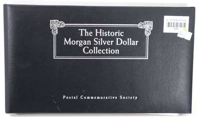 Historic Morgan Silver Dollar Collection Album with Five Silver DolLar ...