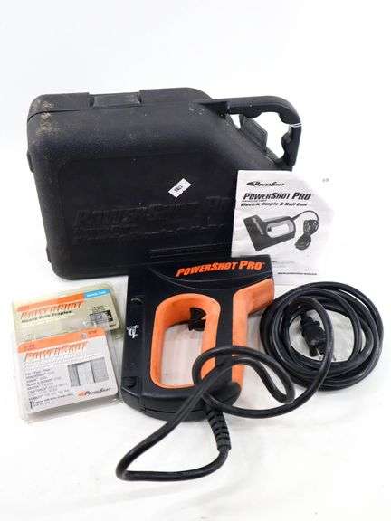 Power Shop Pro Electric Staple & Nail Gun - Bunting Online Auctions