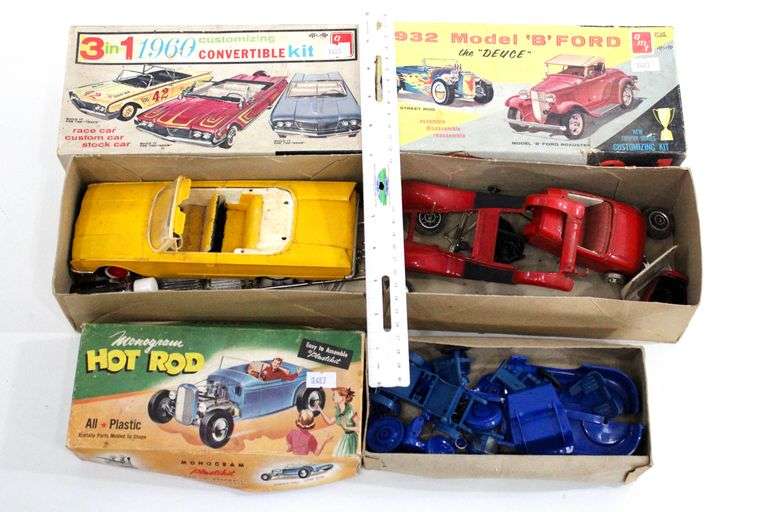Model Vintage Car Kits: 3 in 1 1960 Convertible Kit - and - 1932 Model ...