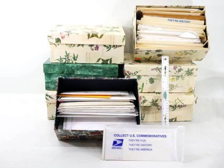 USPS Commemorative Stamps and More - Multiple Boxes - Bunting Online ...